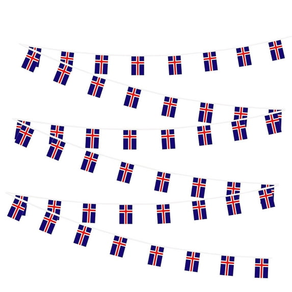 Myst Design Iceland Icelandic Small String Banner Flags Icelanders ...