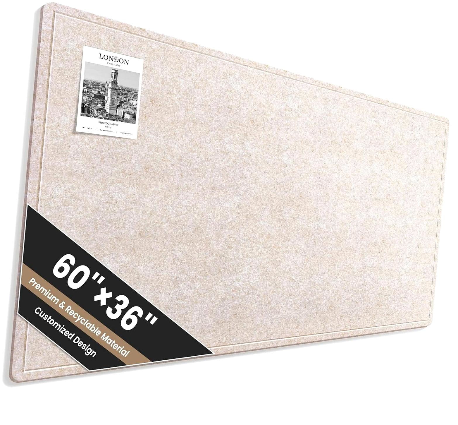 Myst Design Large Bulletin Board, 60 X 36 Inches Felt Cork Board with ...