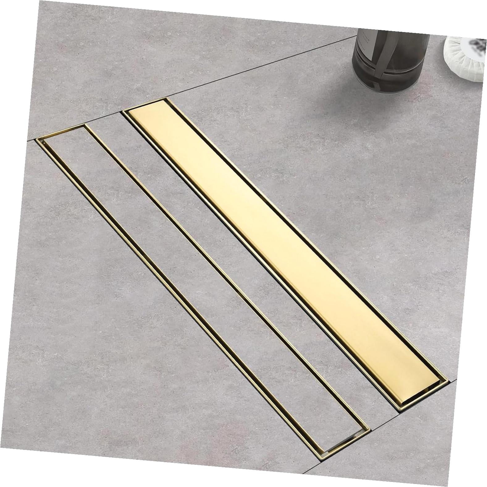 Myst Design Linear Shower Drain with Tile Insert Panels, 24 Inch 304 ...