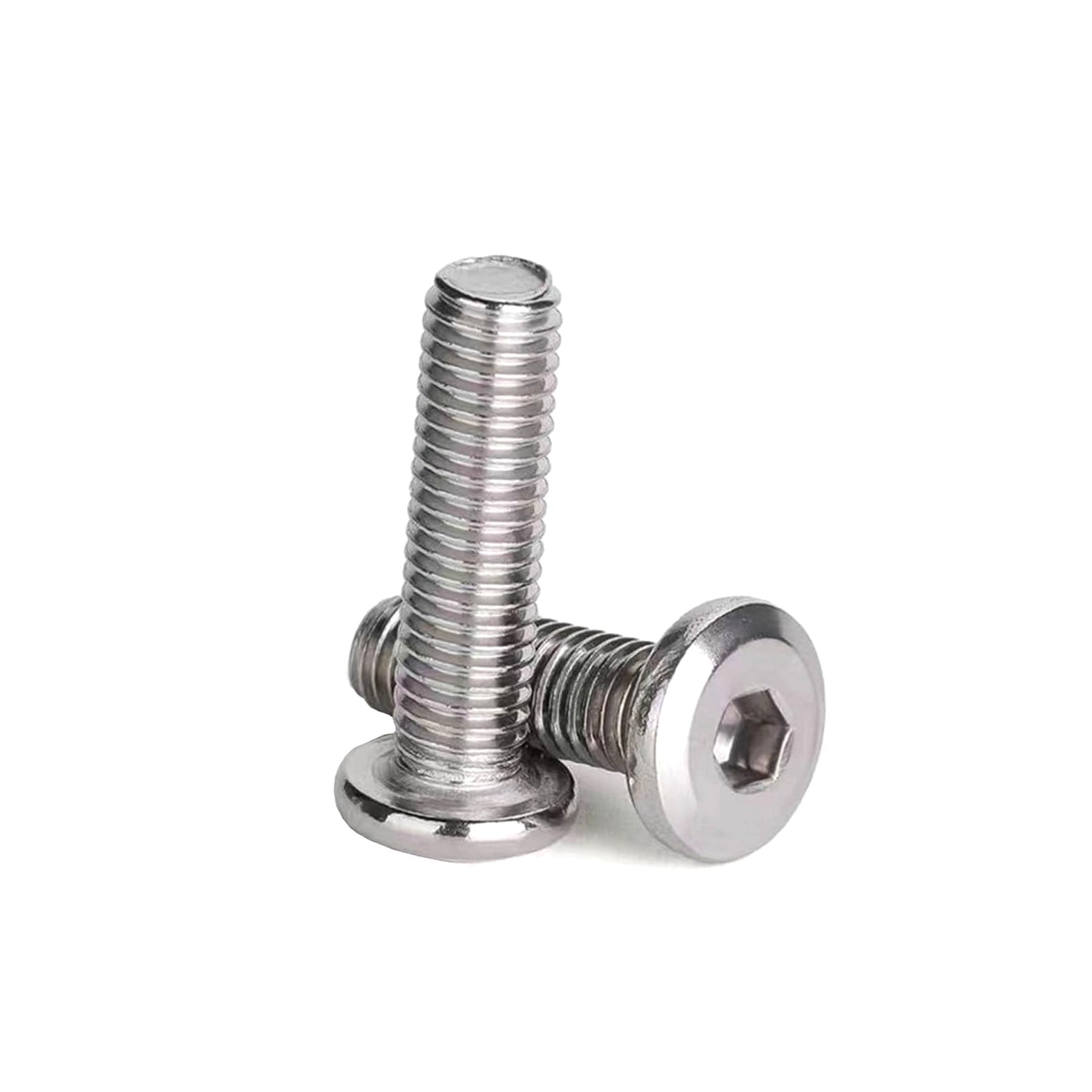 Myst Design M6 100mm (10 Pack) Metric Flat Hex Cap Screws Bolts, 304 ...