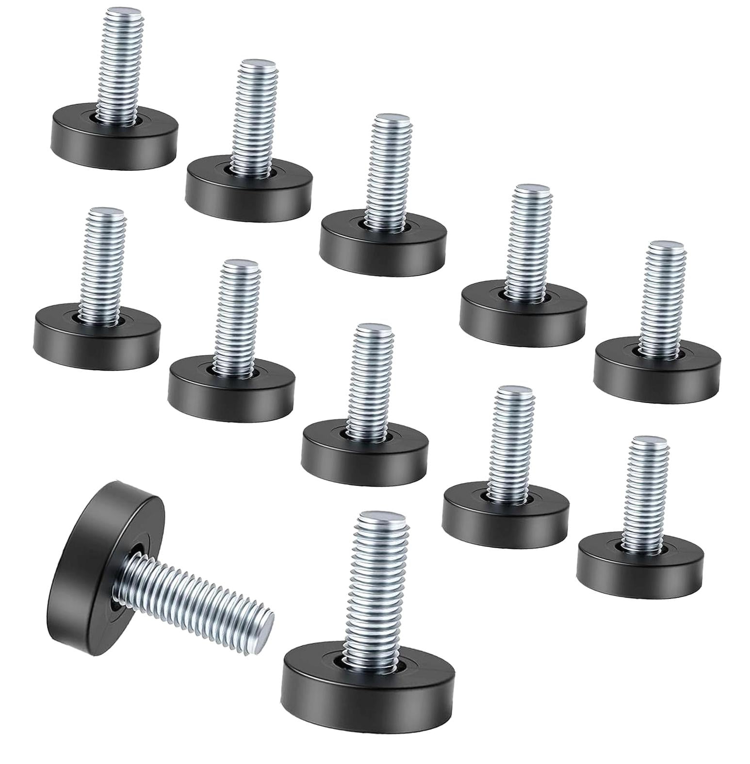 Myst Design M6 Thread Leveling Feet, 12 Pieces Adjustable Furniture ...
