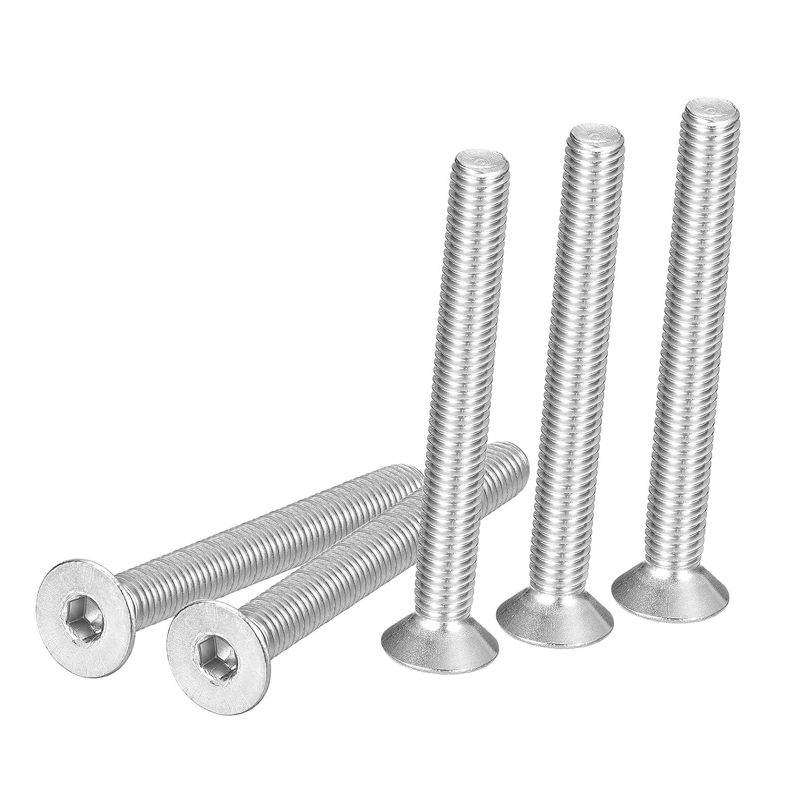 Myst Design M8-1. 70mm Flat Cap Screws, 10 Pack 304 Steel Hex Flat ...