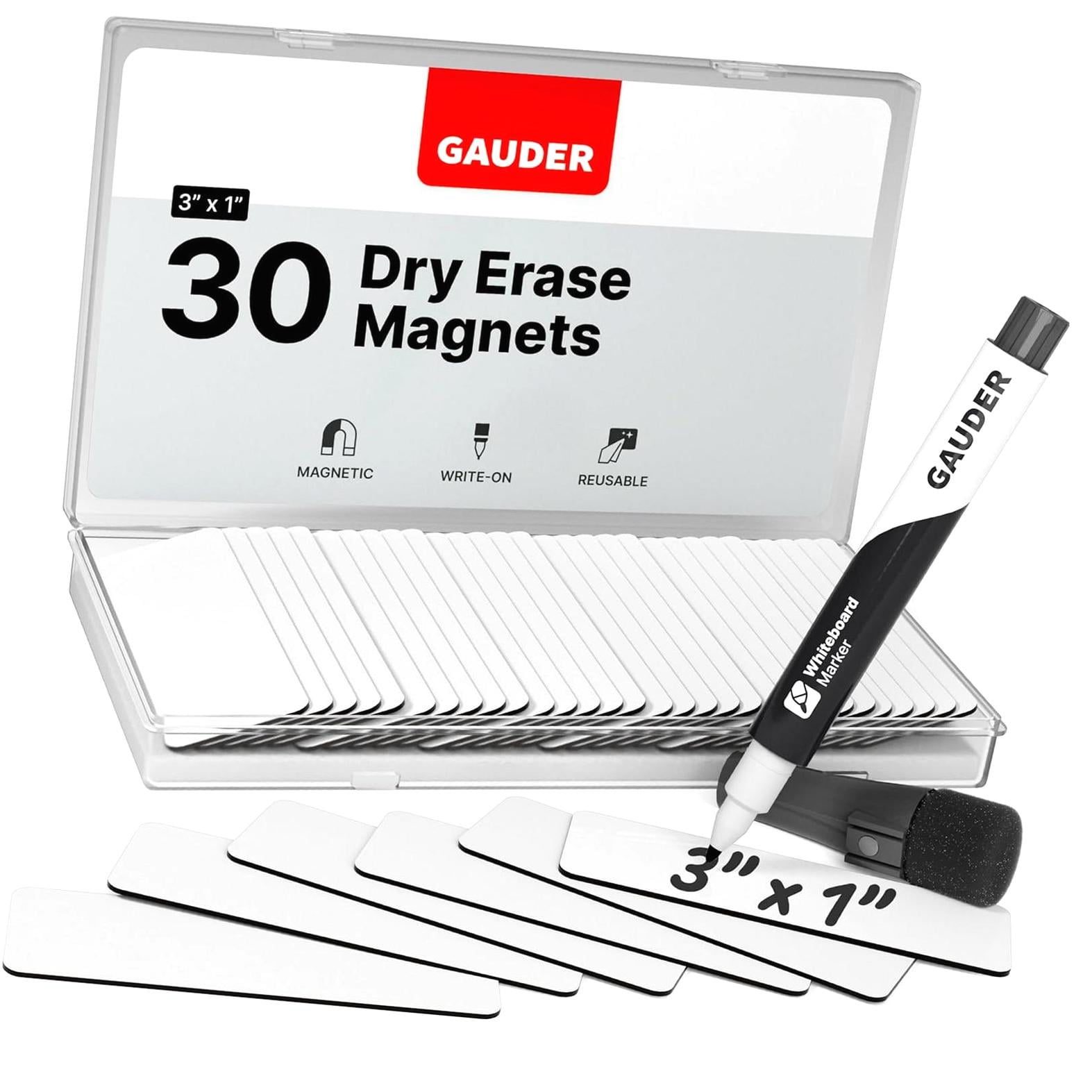 Myst Design Magnetic Labels | 30x Magnetic Labels (3 Inches x 1 Inch ...