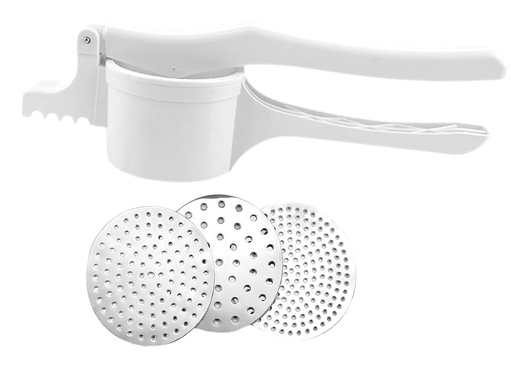 Myst Design Manual Potato Masher with Long Handle for Comfortable Grip ...
