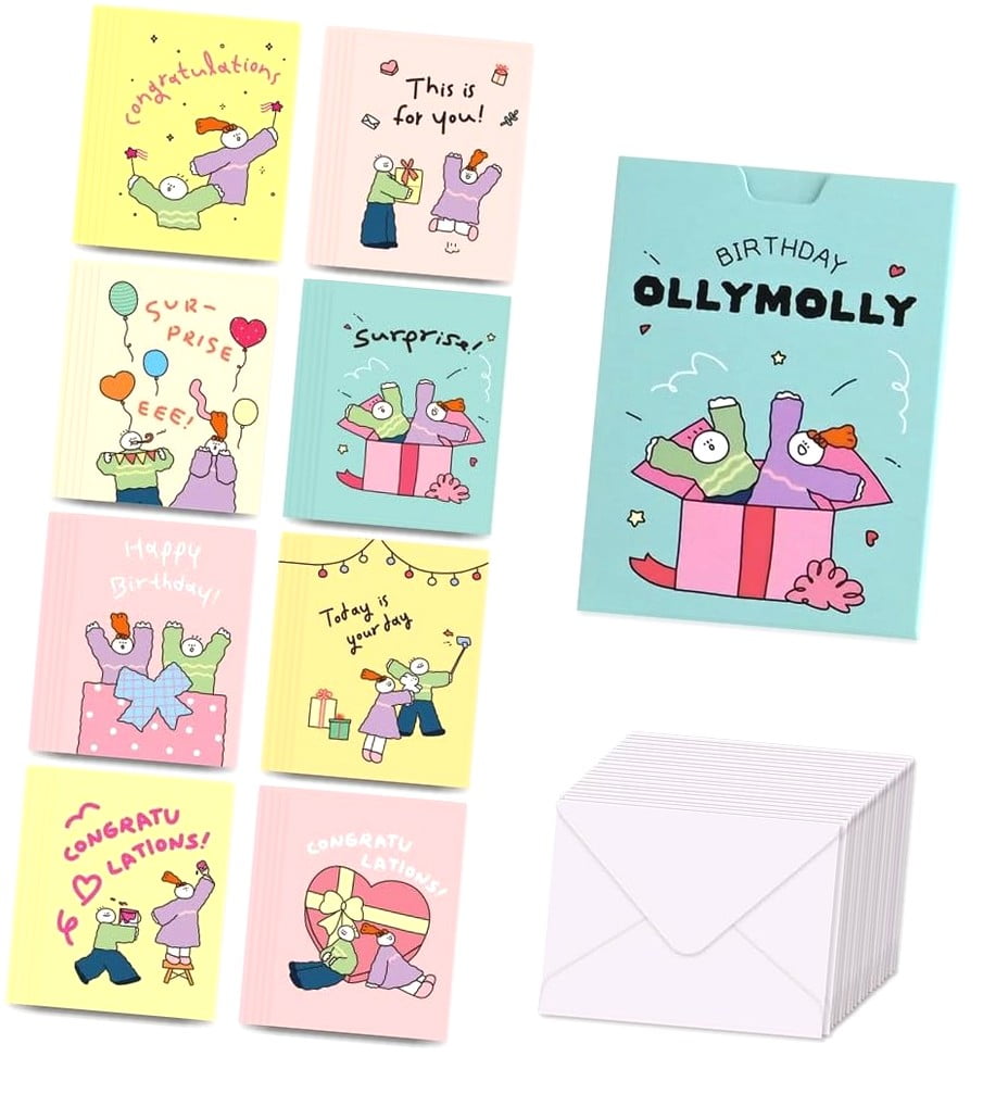 Myst Design Message Molly Birthday Card Mix 40 Single , 20 envelopes ...