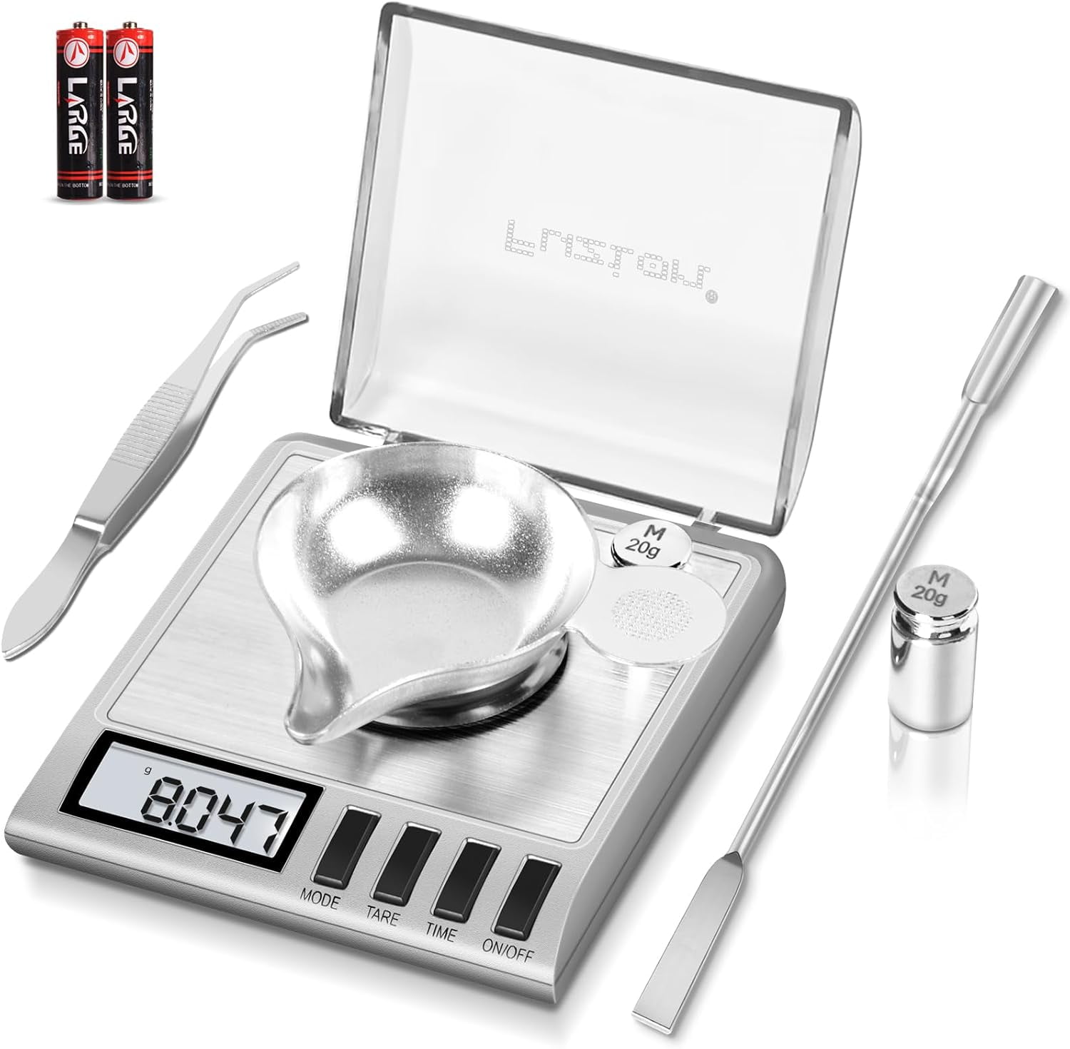 Myst Design Milligram Scale, 50g/0.001g Digital Milligram Scale with ...