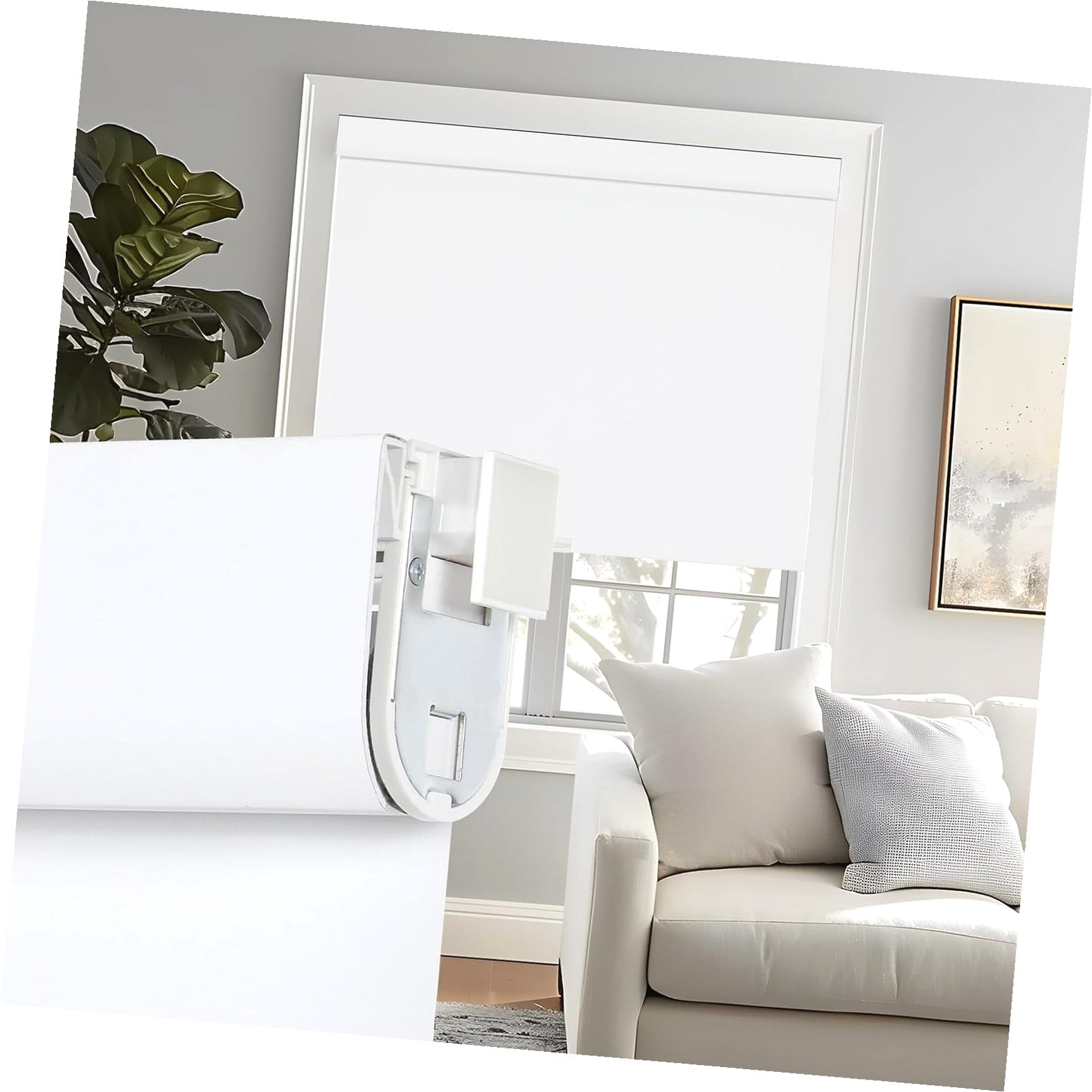 Myst Design No Drill No Roller Shades Cordless Blinds for , Free-Stop ...