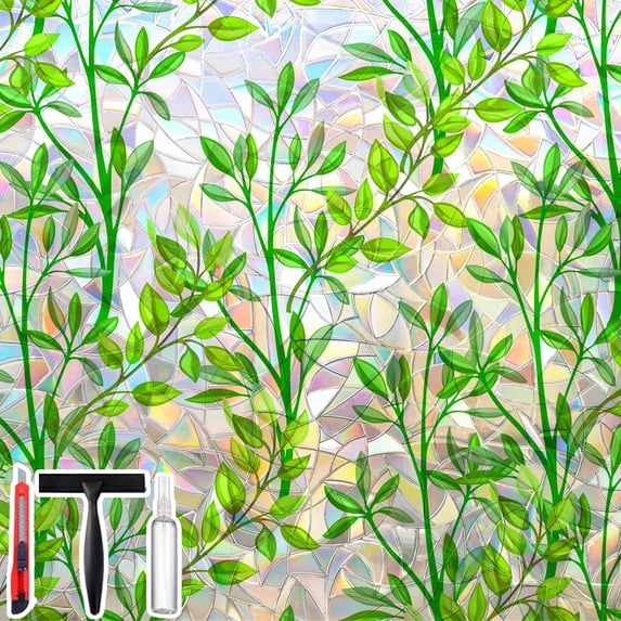 Myst Design Non-Adhesive Window Film, Static Cling Privacy Window Film ...