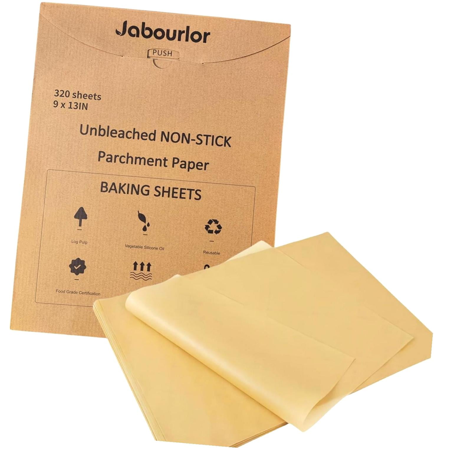 Myst Design Non-Stick, Unbleached Parchment Paper Sheets for Baking ...