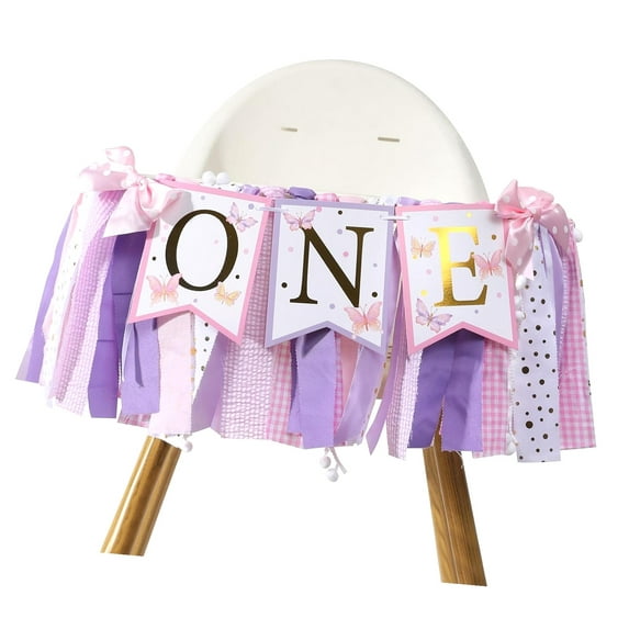 Myst Design One Chair Banner 1st Birthday Party Decorations, 1st/First ...