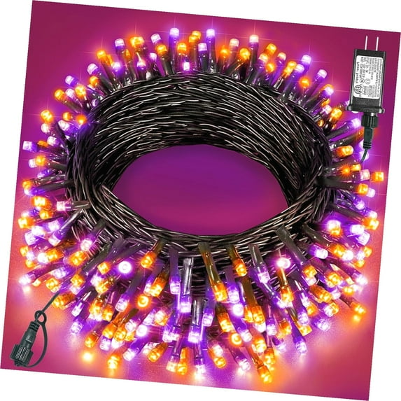 Myst Design Orange Christmas Lights String, 80FT 240 Christmas Tree ...