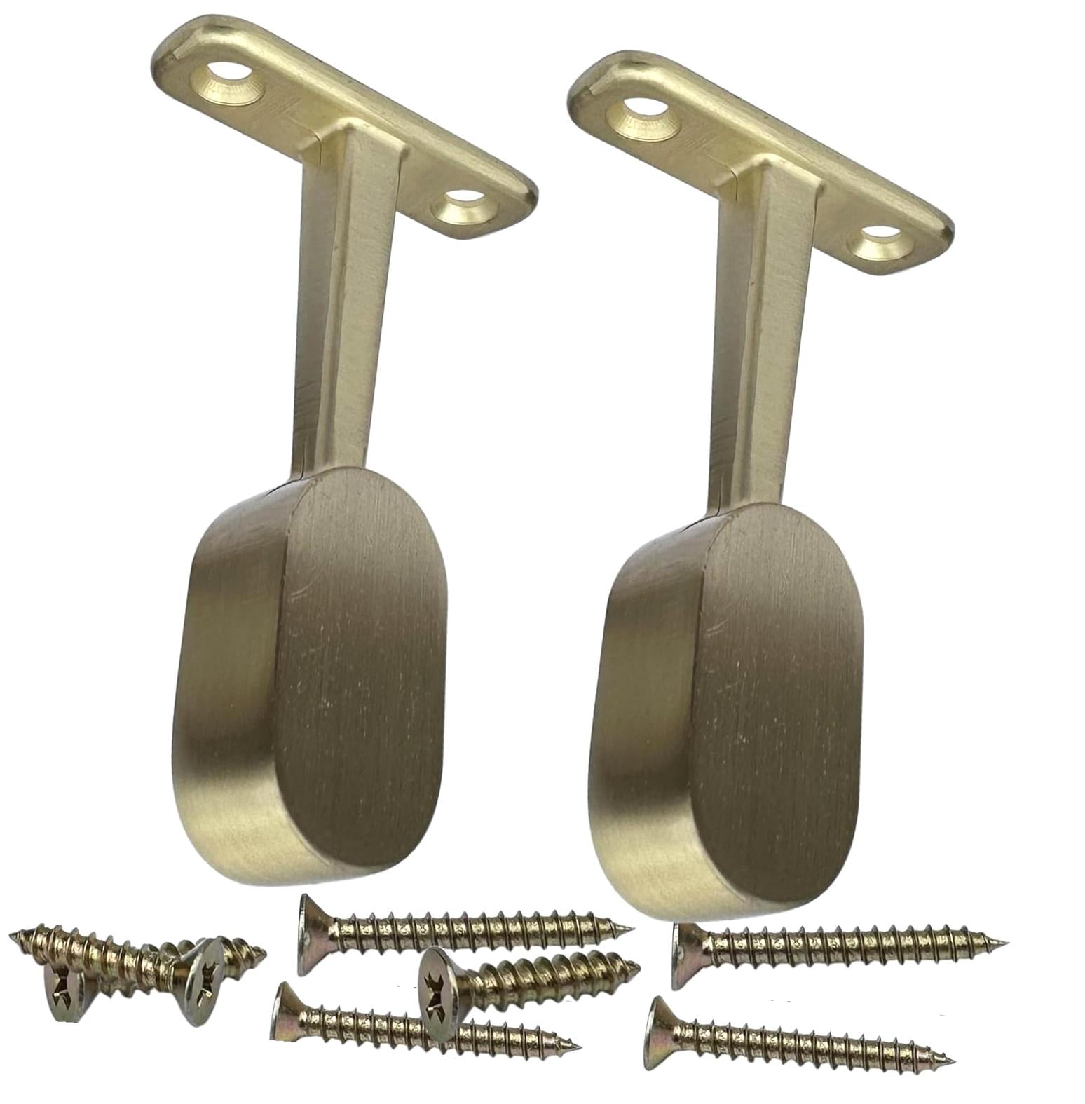 Myst Design Oval Closet Rod End Hanger | Satin | 2 Pack - Walmart.com