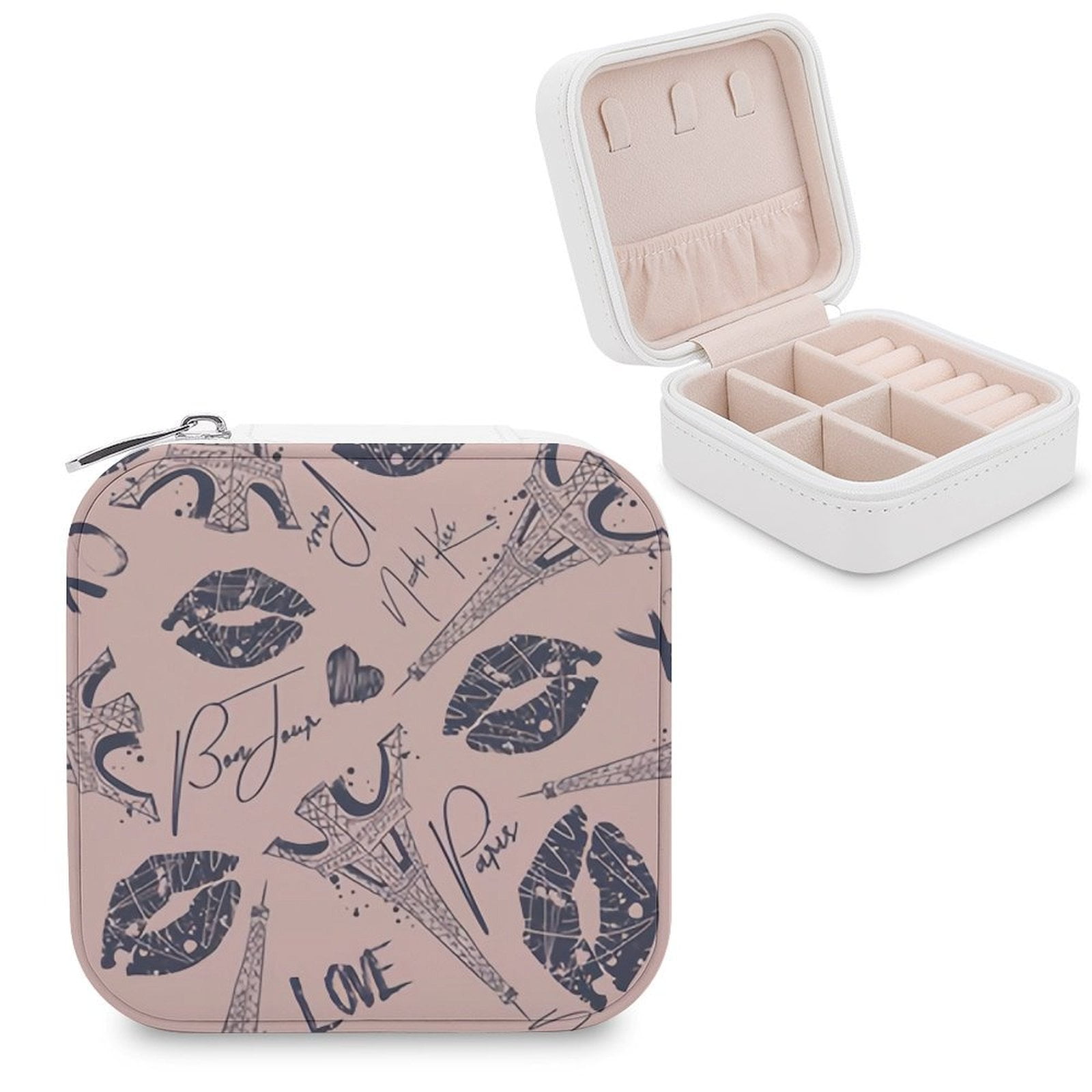 Myst Design PU Leather Jewelry Box for Women Girls, Pattern Fashion ...