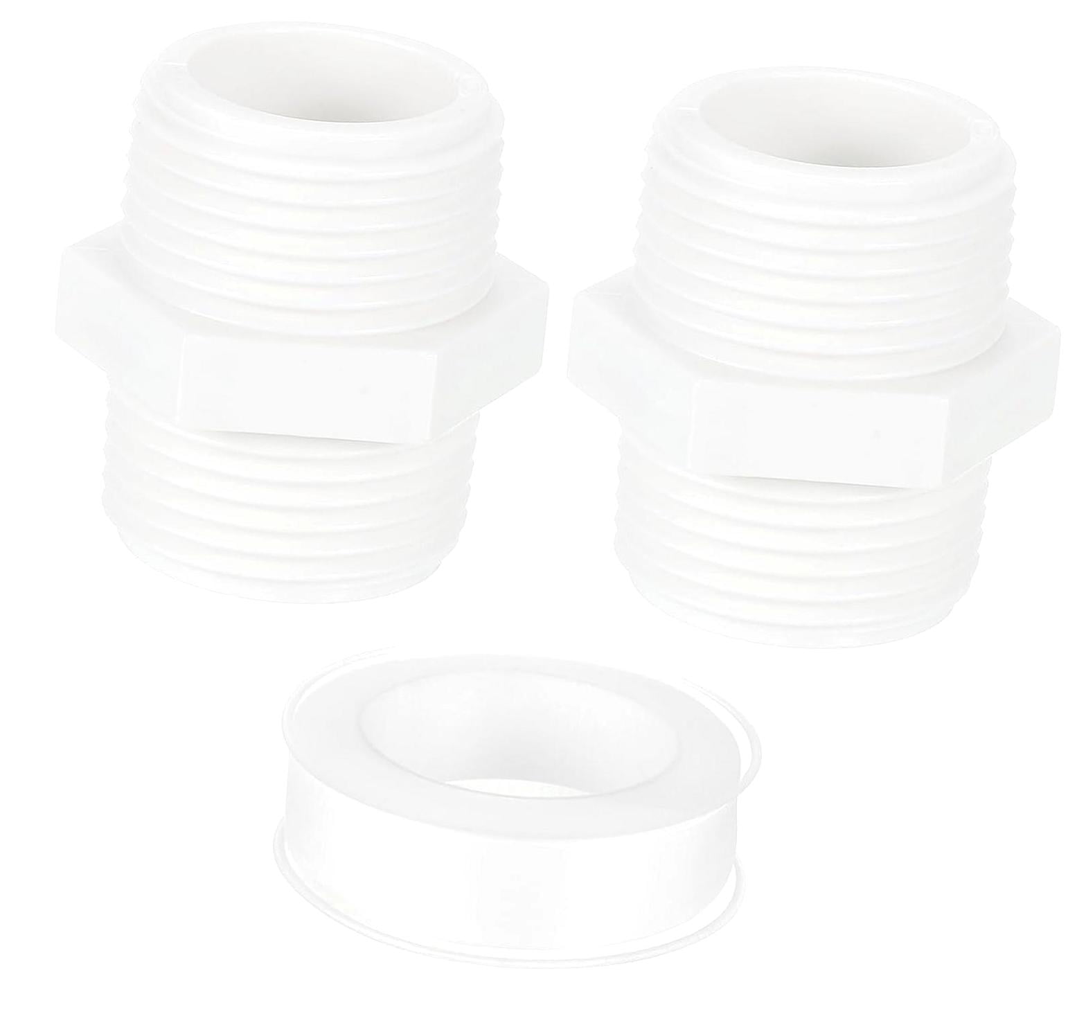 Myst Design PVC Male Thread Coupling Adapter, 5 Pieces 1-1/4" PVC Pipe ...