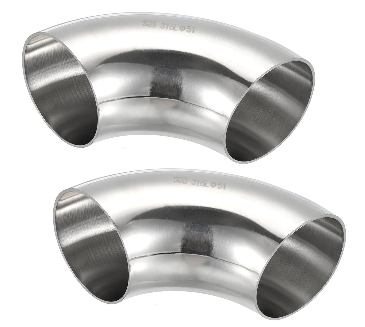 Myst Design Pair of 90 Degree Mandrel Bend Elbows, 2 Inch Outer ...