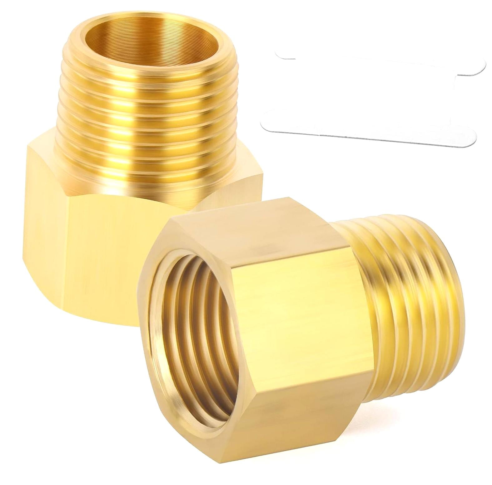 Myst Design Pair of Pipe Connectors, Size Transition Coupling, 1/4-Inch ...