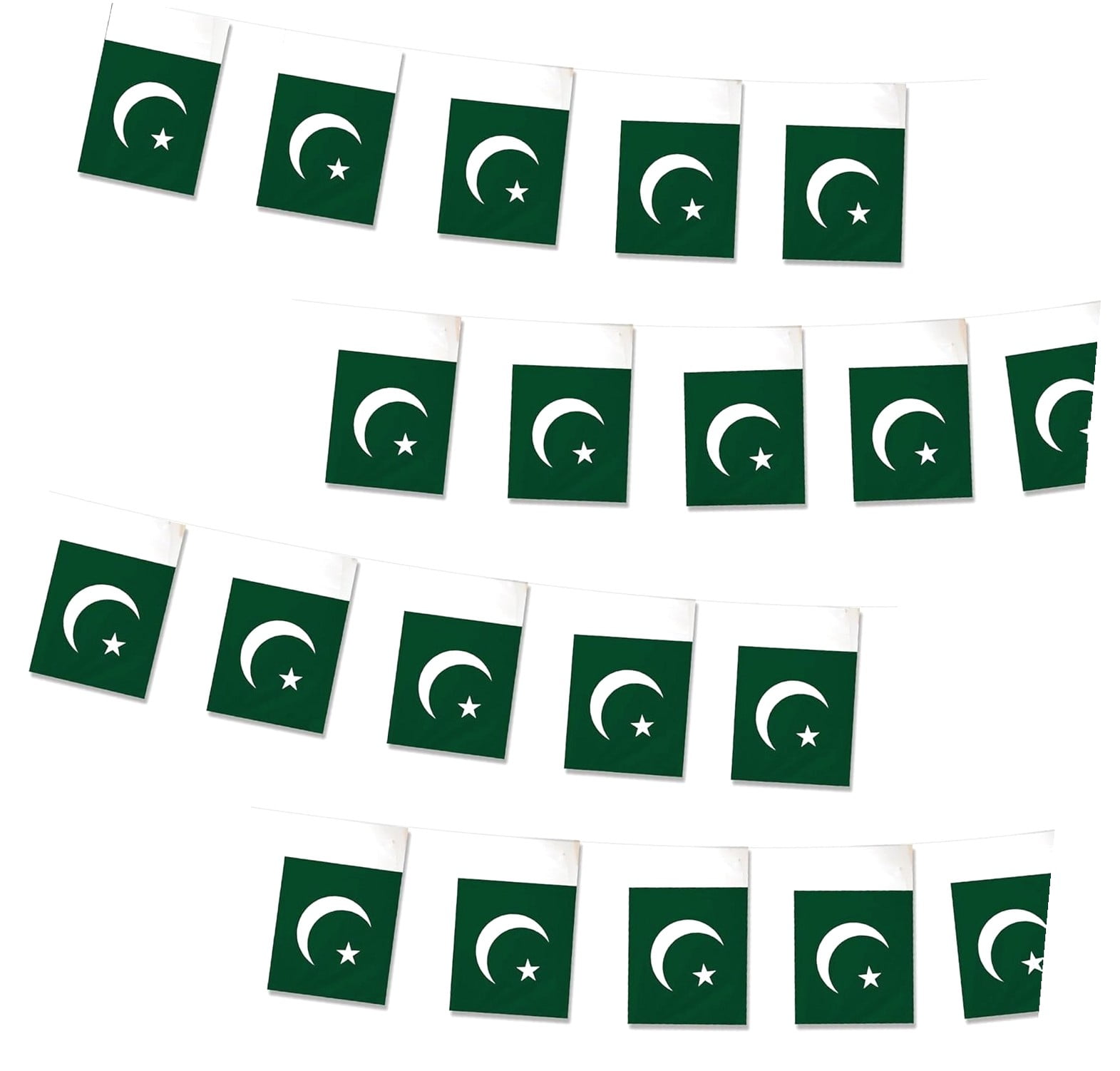 Myst Design Pakistan Pakistani Flags Small String Banner Hanging Flags ...