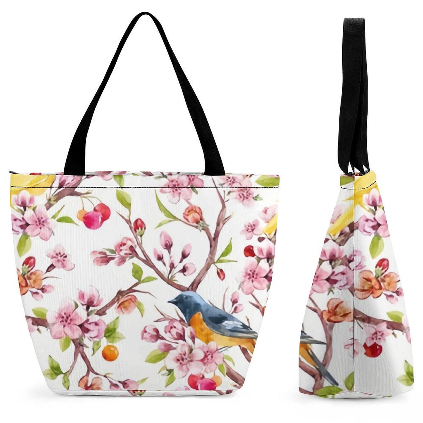 Myst Design Pattern Watercolor Tree Branches Sakura Oxford Cloth Tote ...