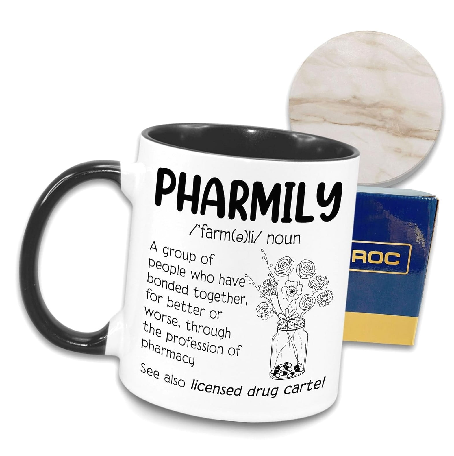 Myst Design Pharmily with Ceramic Coaster, Pharmacy Technician ...