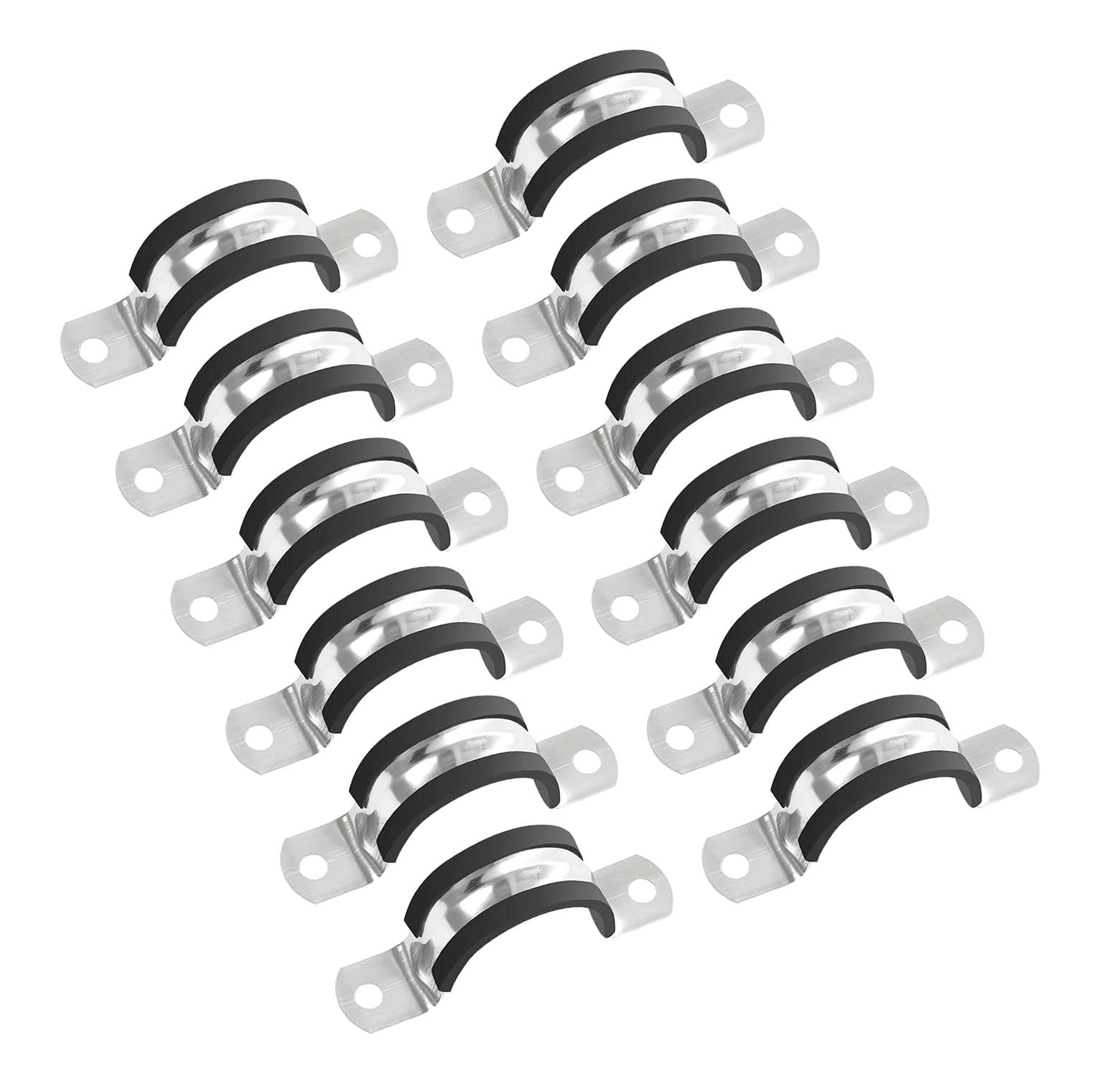 Myst Design Pipe Clamps, 57mm Diameter 304 Steel U-Tube Strap Clamps ...