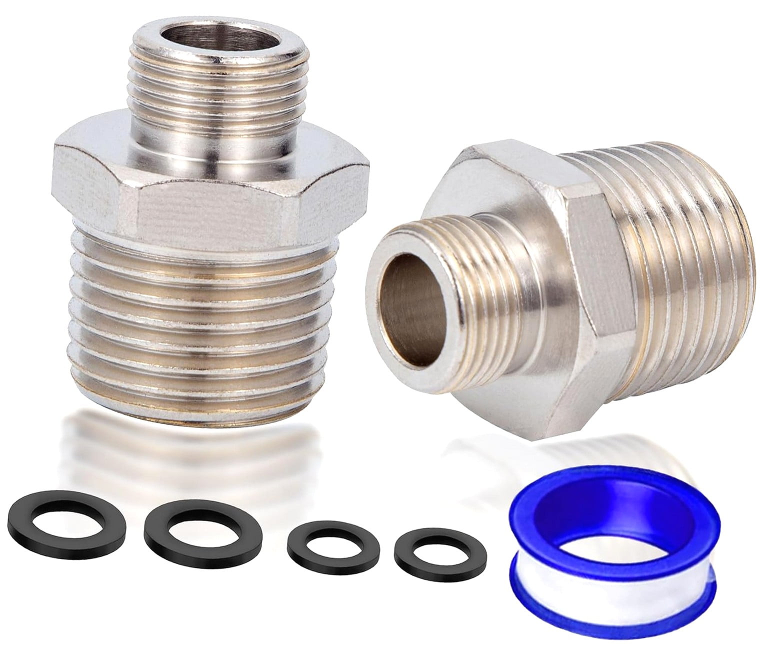 Myst Design Pipe Fittings Water Hose Adapter, 1/2 Male to 3/8 Male ...