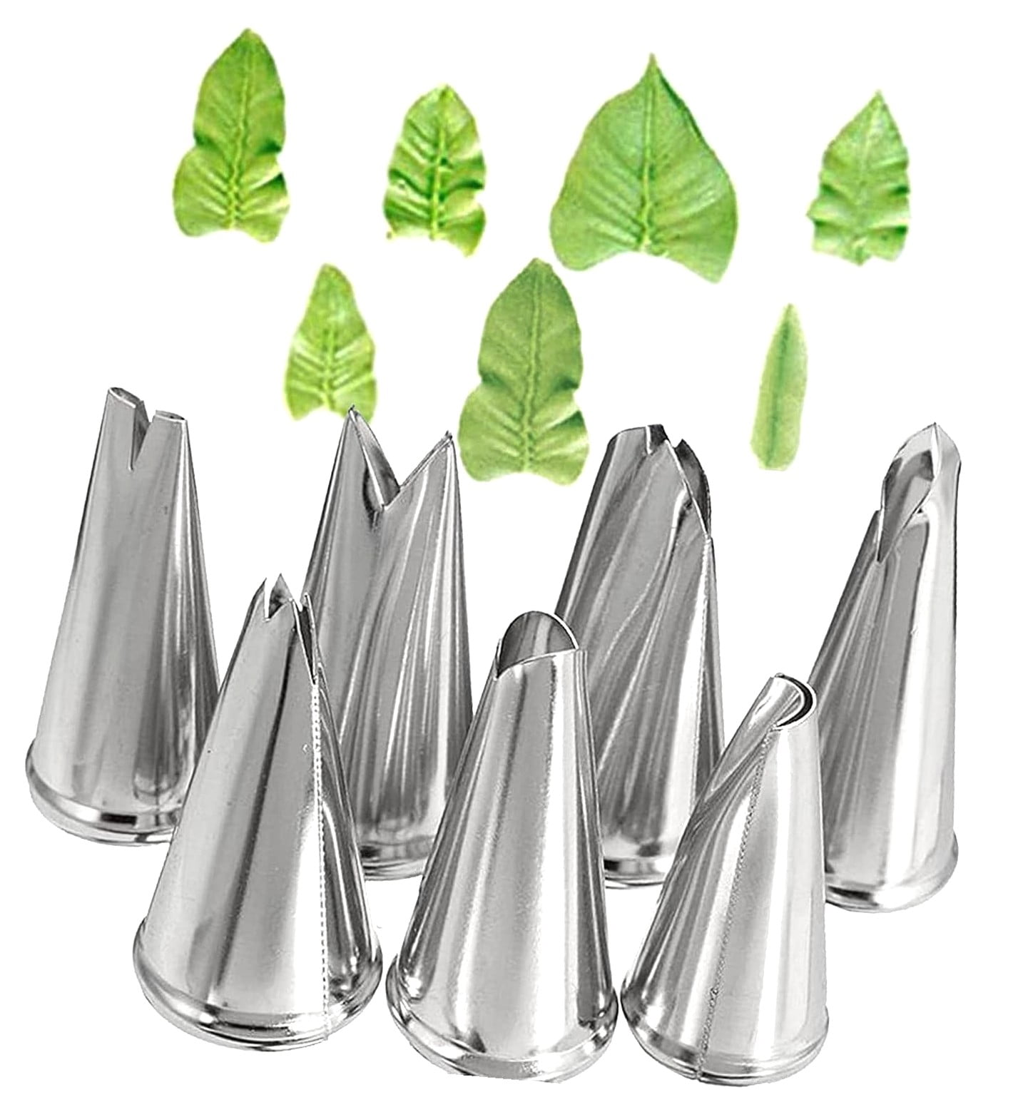 Myst Design Piping Nozzles, 7 Pieces Steel Icing Tips Set for y Baking ...