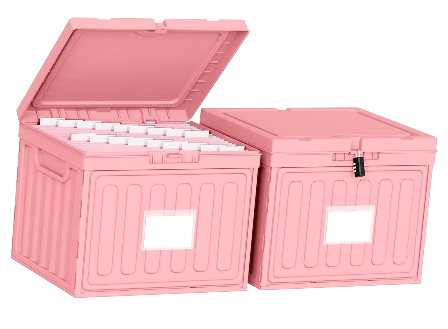 Myst Design Plastic File Box with Lid for Letter Size File Folders ...