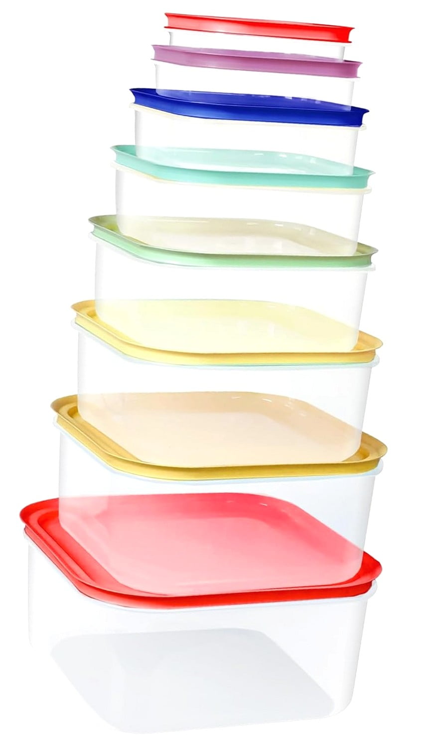 Myst Design Plastic Storage Bowls with , Rapid-Access Kitchen Bowls Set ...