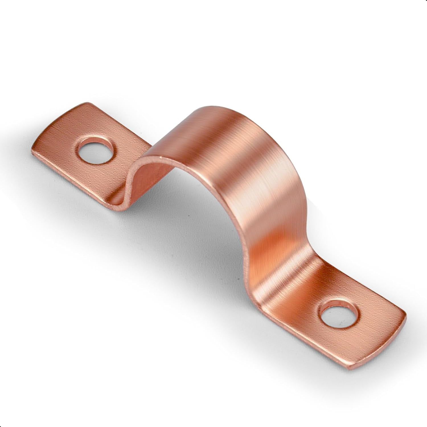 Myst Design Plumbing Copper Pipe Straps, 30-Pcs 3/4 inch 2-Hole Pipe ...