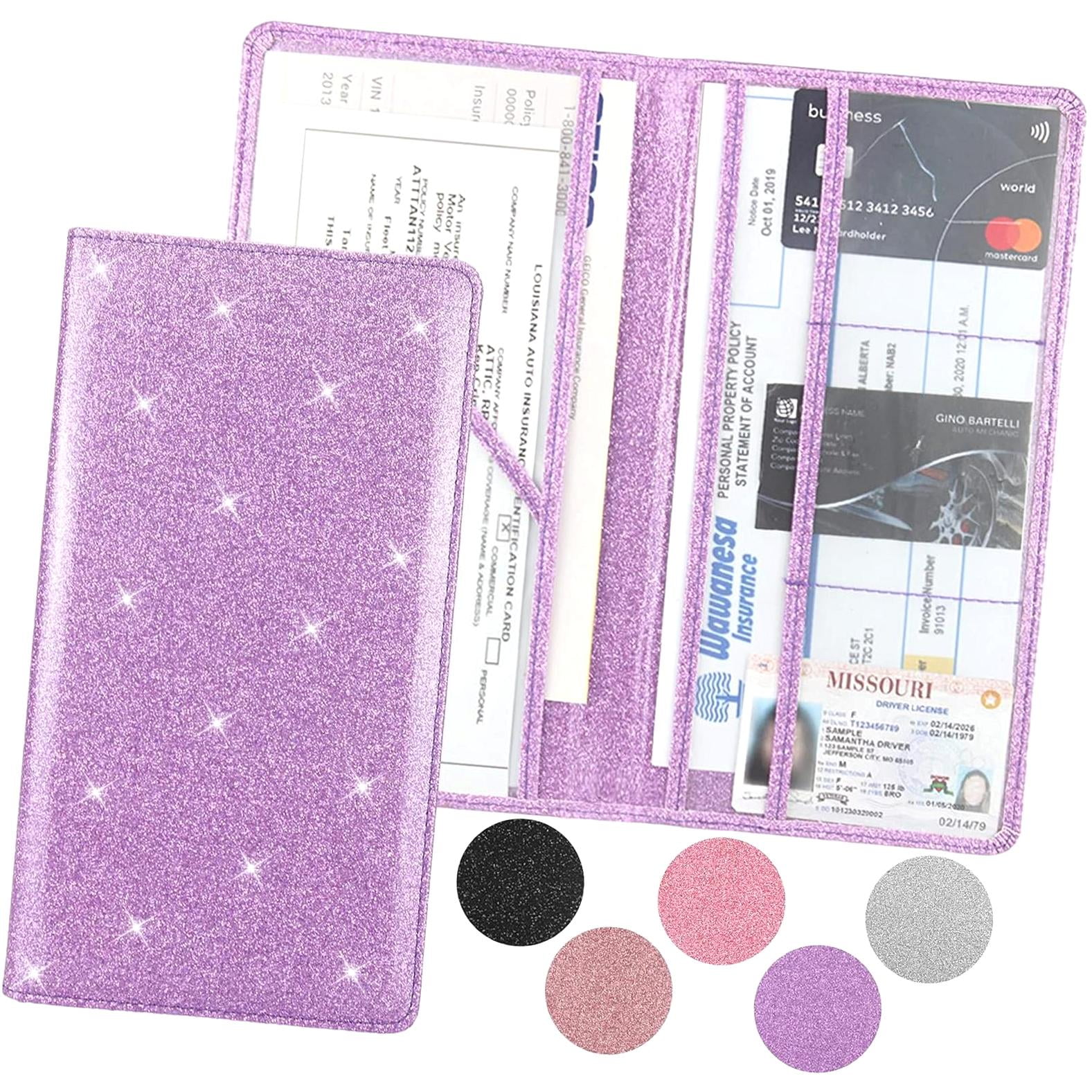 Myst Design Premium Leather Car Registration and Document Holder ...