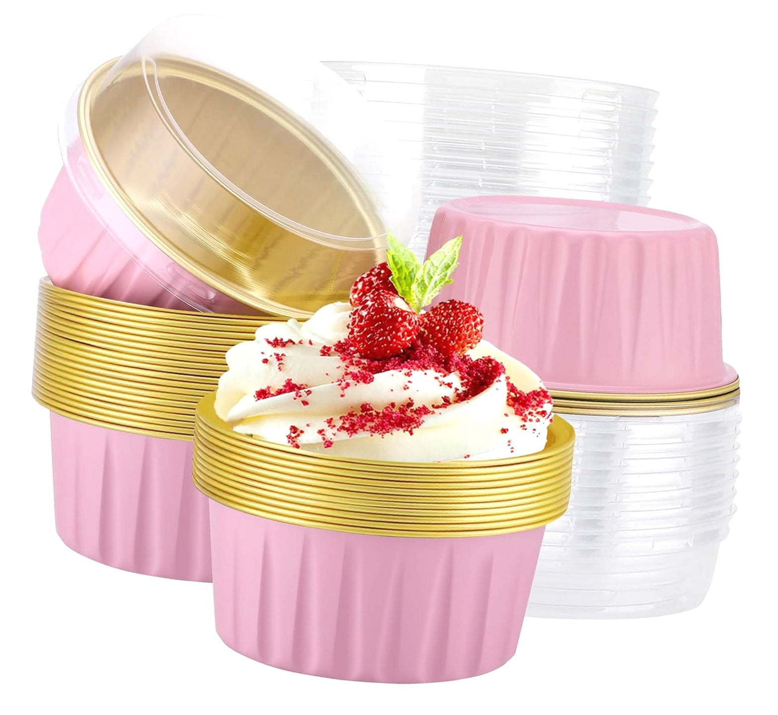 Myst Design Ramekins, 25pcs 5oz Creme Brulee Ramekin Custard Flan Molds ...