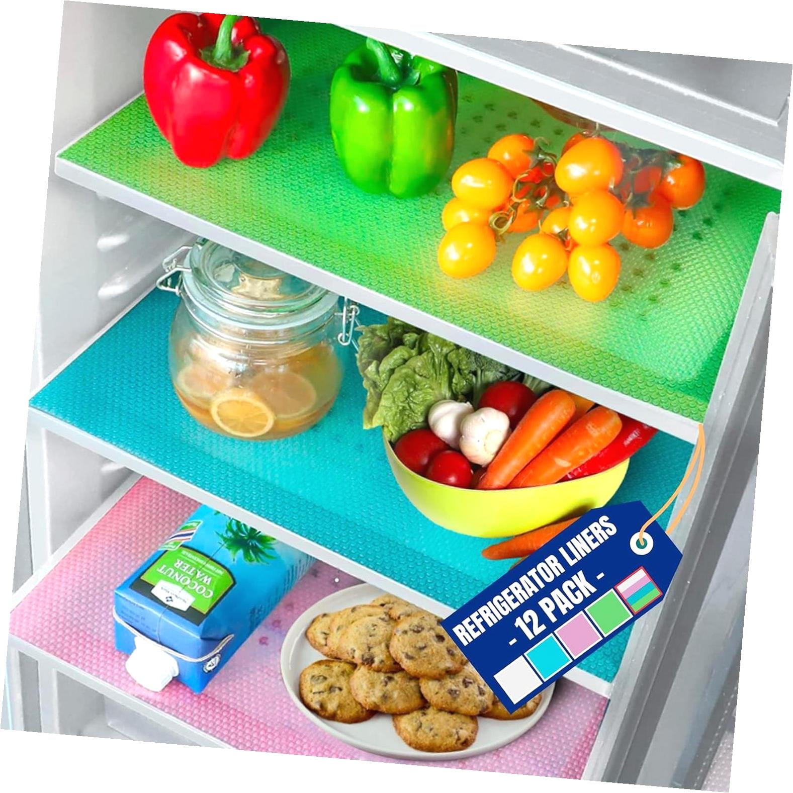 Myst Design Refrigerator Shelf Liners (12 Pack) by Linda‘s Essentials ...