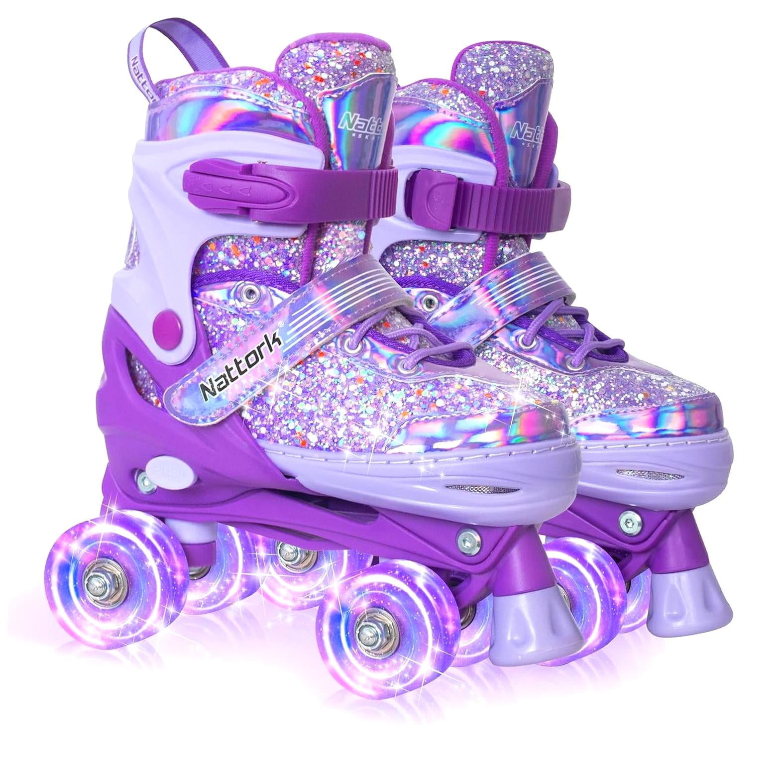 Myst Design Roller Skates for Girls and Boys, 4 Adjustable Sizes ...