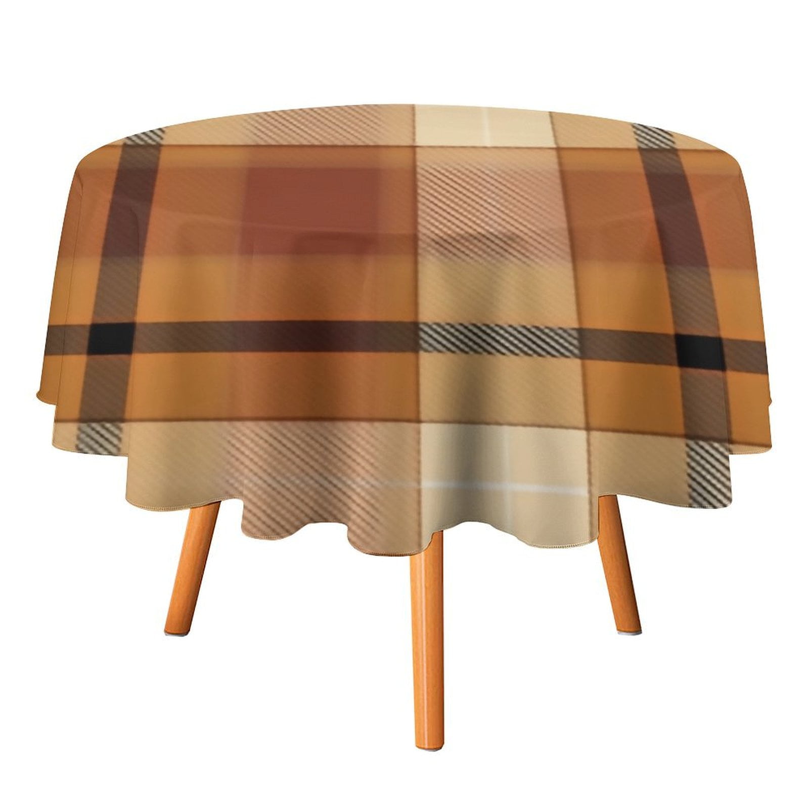 Myst Design Round Tablecloth, Tartan Traditional Checks Plaid Patterns ...