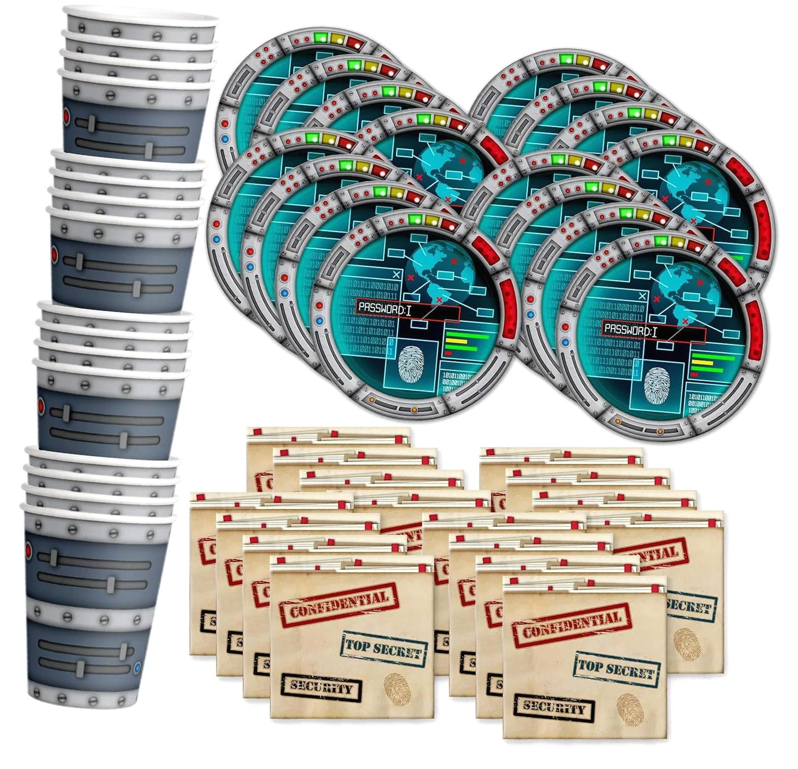 Myst Design Secret Agent Themed Birthday Party Essentials Set Including ...