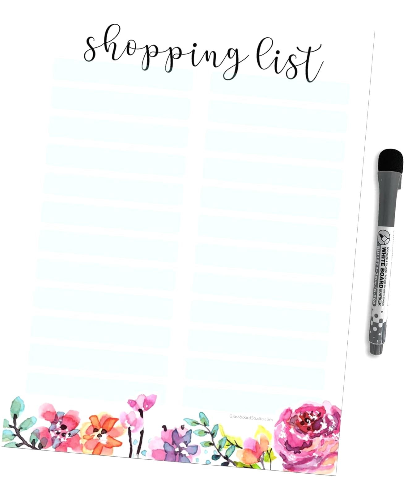 Myst Design Shopping List Vinyl Sticker for Whiteboard | Removable ...