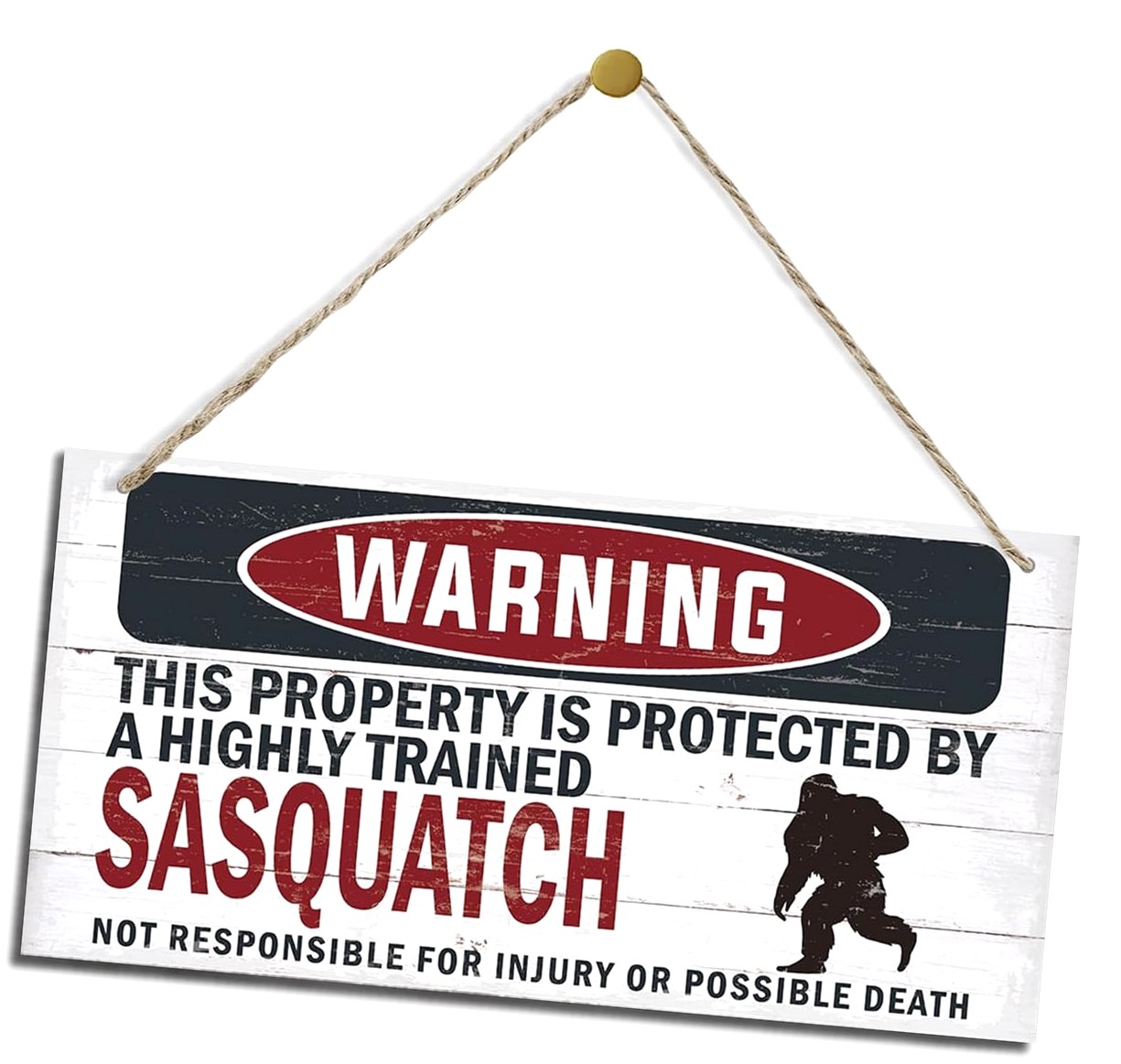 Myst Design Sign, Sasquatch Wood Plaque Sign, Funny Door Signs, Wood ...