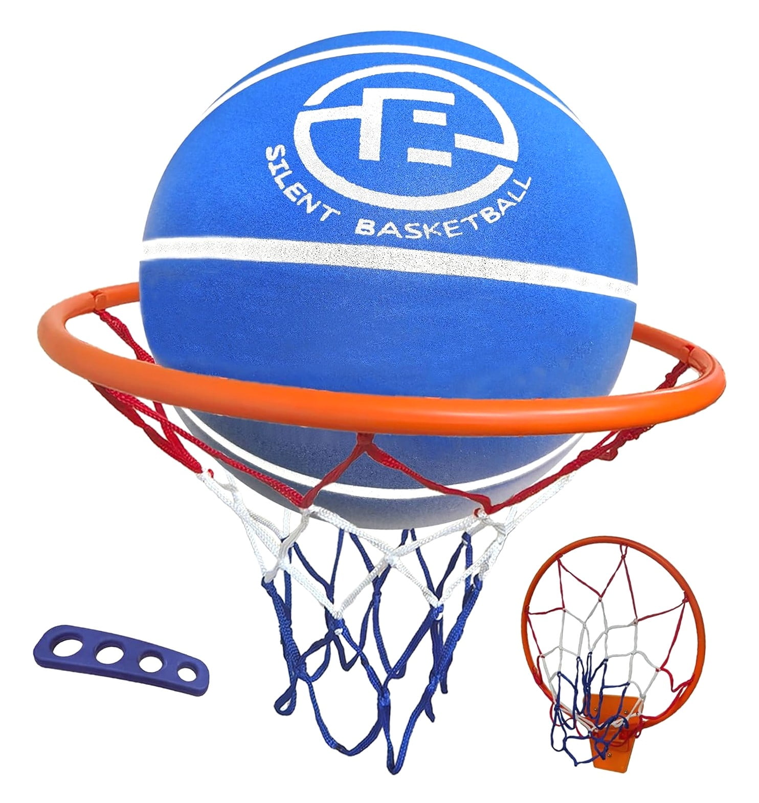 Myst Design Silent Training Kit – Size 7 Indoor Basketball + Wall Hoop ...