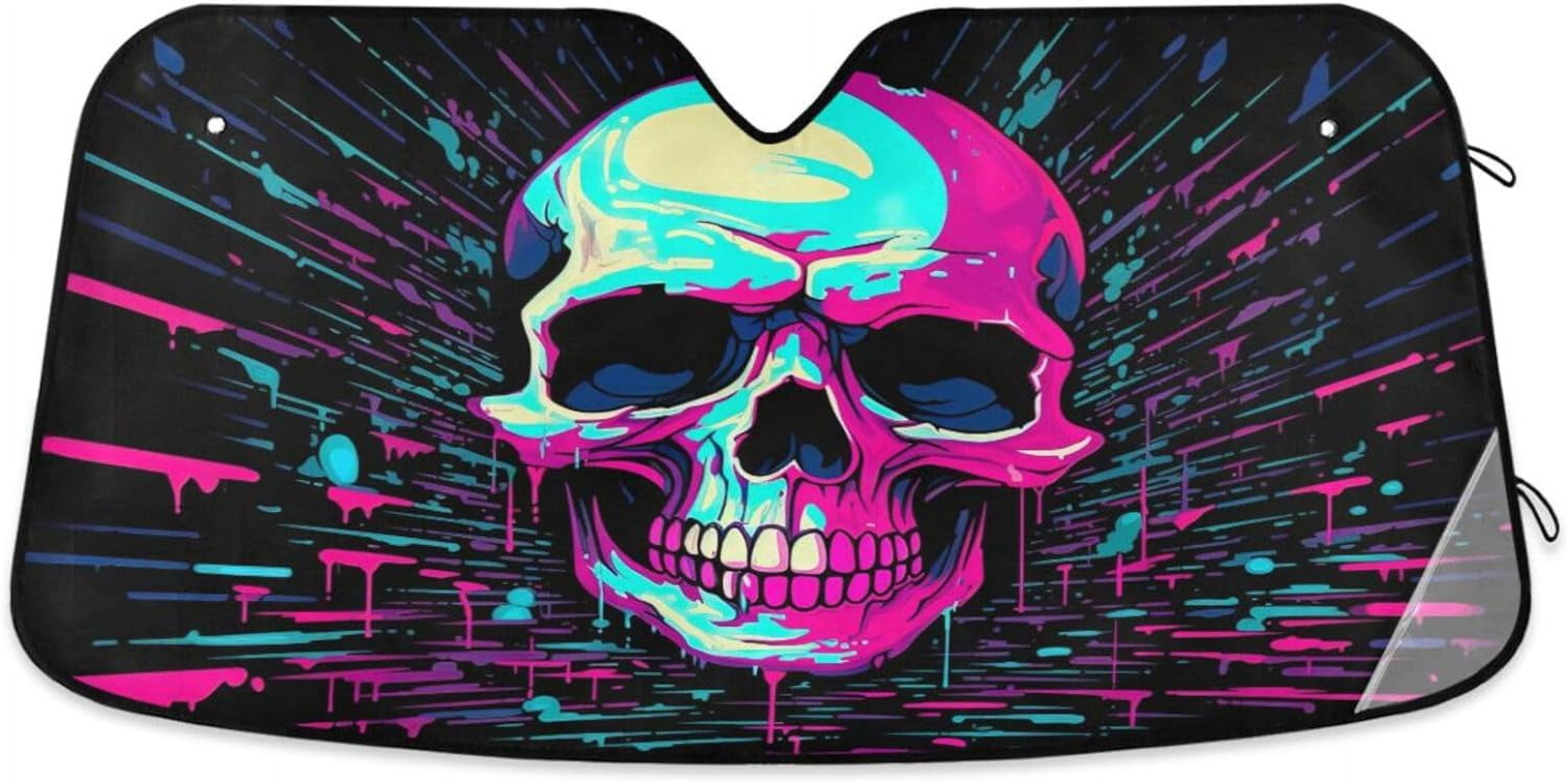 Myst Design Skull from an Acid House Front Windshield Sun Shade ...
