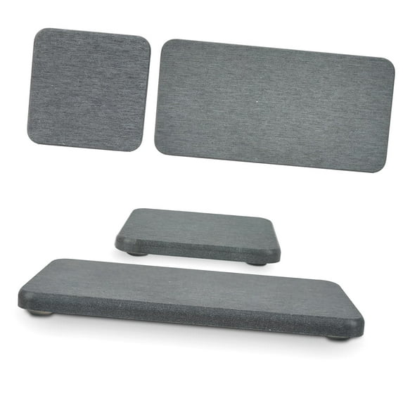 Myst Design Soap Dishes, 4-Set Water Absorbent Diatomite Drying Mats 2 ...