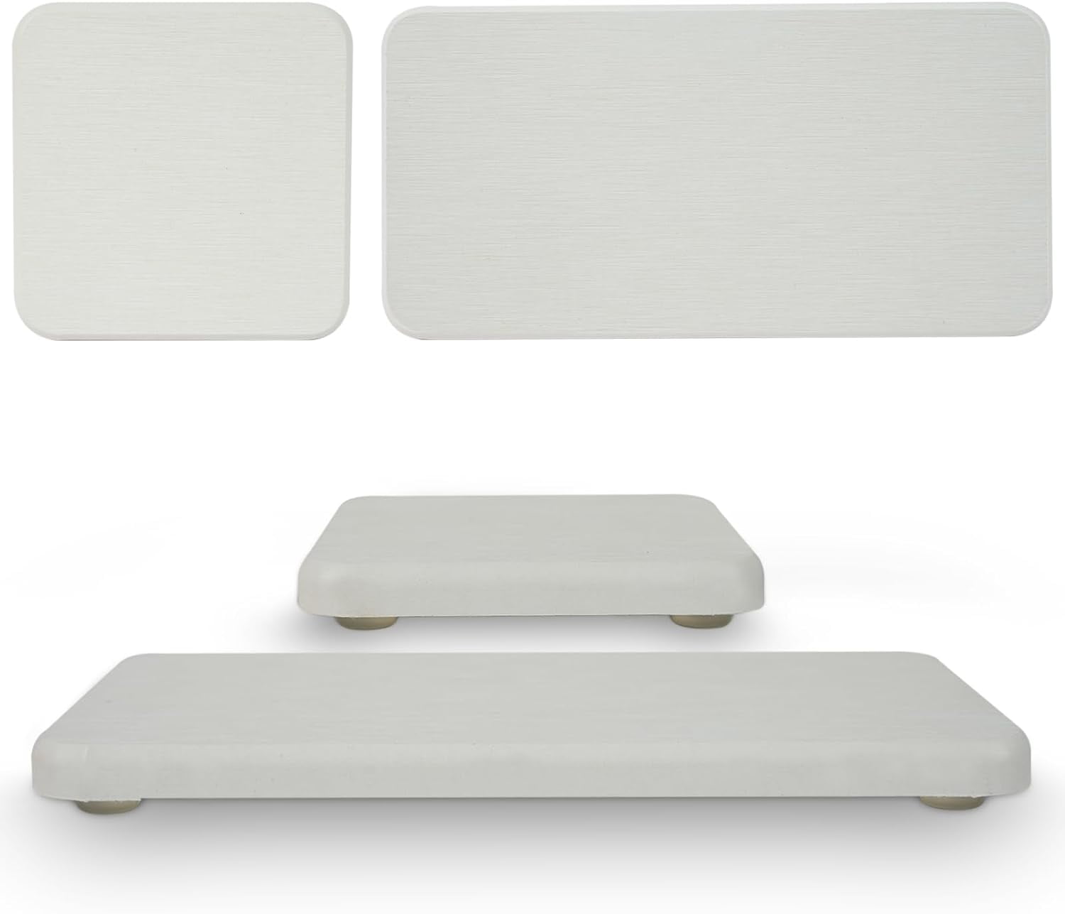 Myst Design Soap Dishes, 4-Set Water Absorbent Diatomite Drying Mats 2 ...