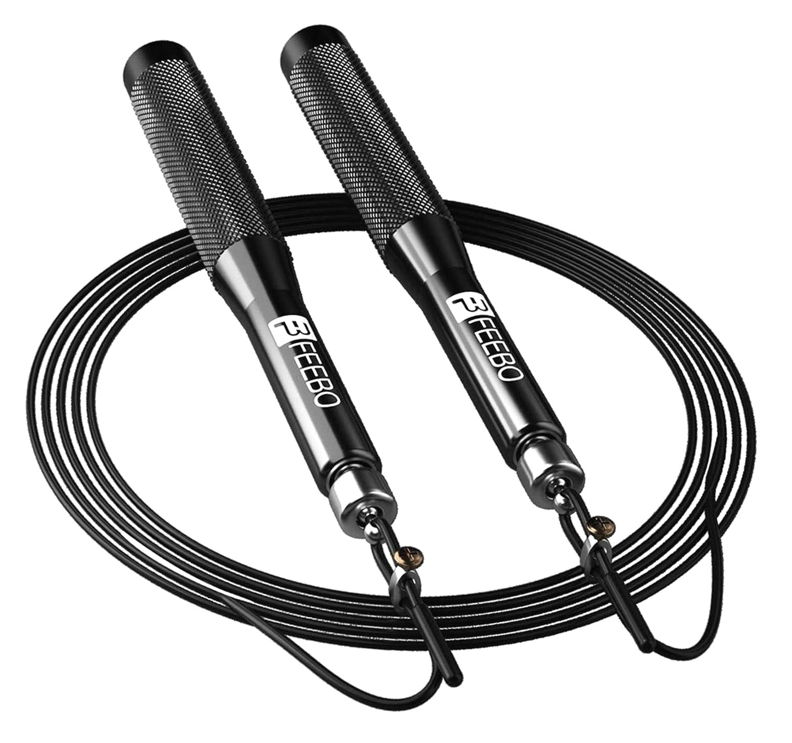 Myst Design Speed Jump Rope featuring dual handles, -resistant skipping ...