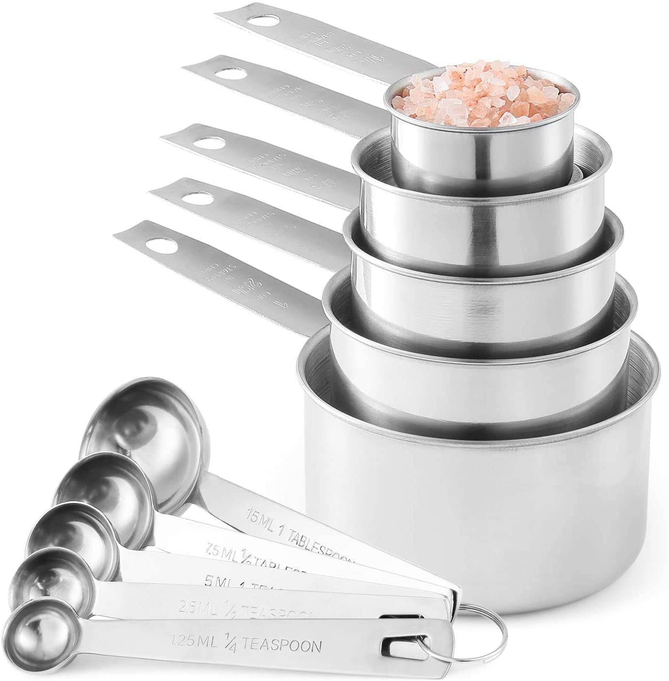 Myst Design Stainless Steel Measuring Cups And Measuring Spoons 10 ...