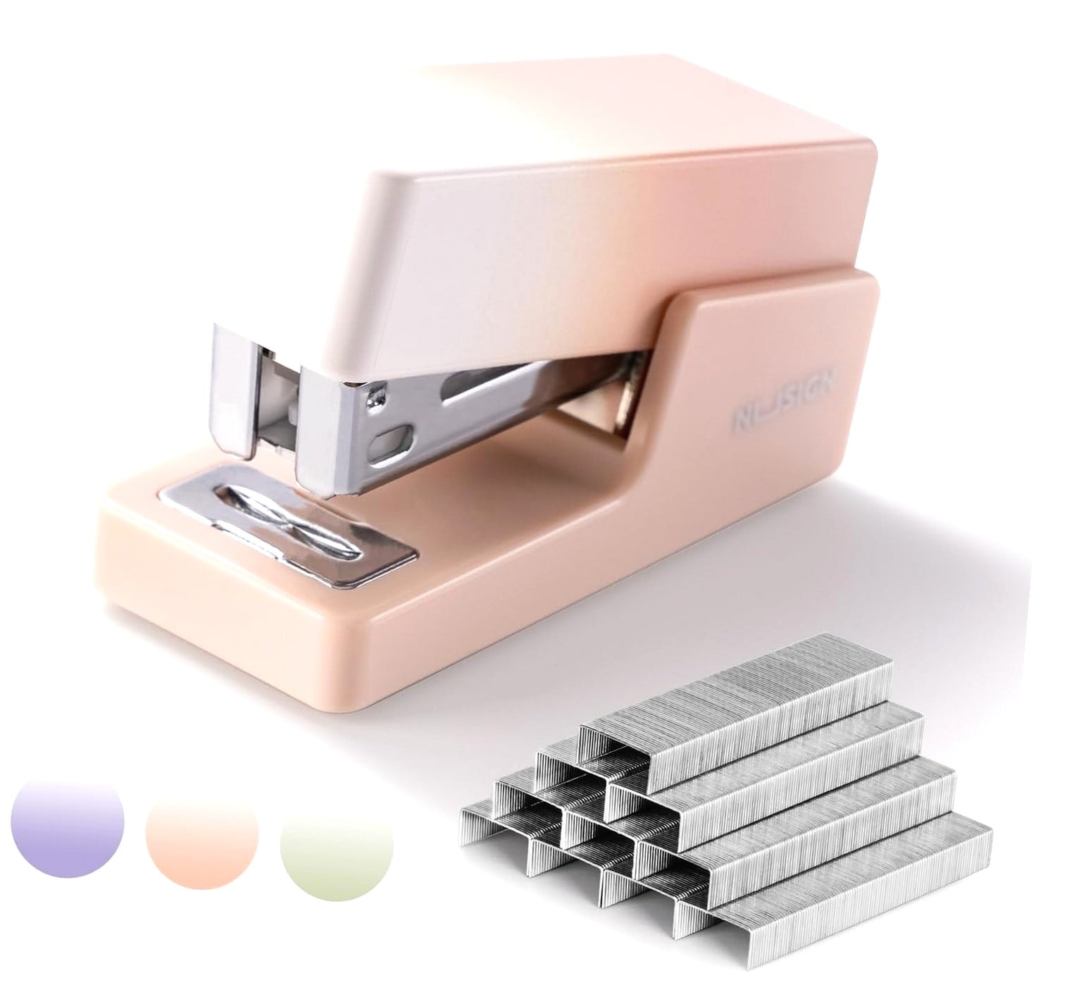 Myst Design Stapler with 830 , Small Desk Staplers, Sheet , Blue-White ...