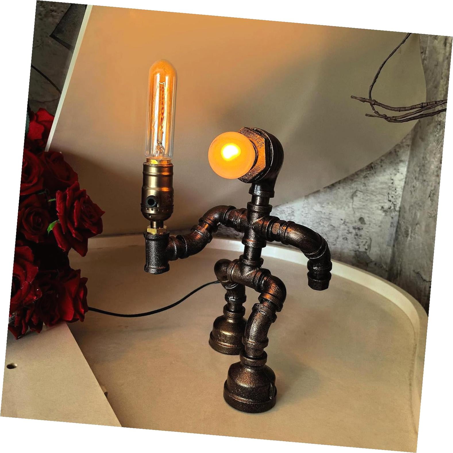 Myst Design Steampunk Water Pipe Retro Industrial Metal Table Light ...
