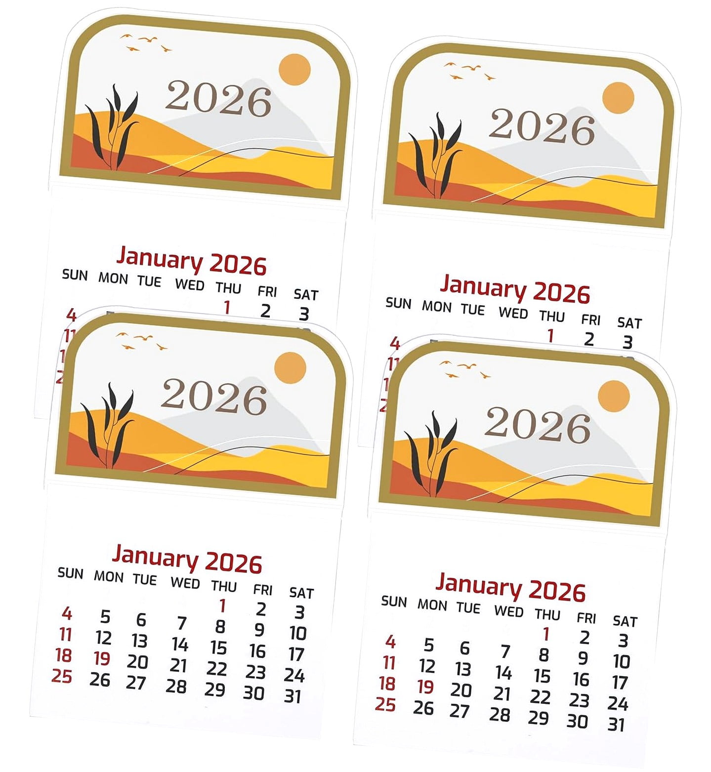 Myst Design Stick Calendars 2026 Small Calendars and Stick Calendar ...