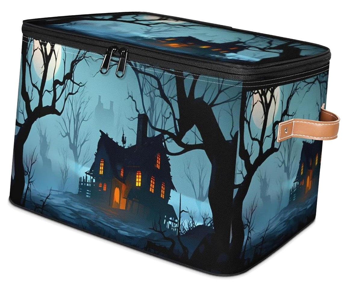 Myst Design Storage Bins with Lid, Storage Boxes with Zipper ...
