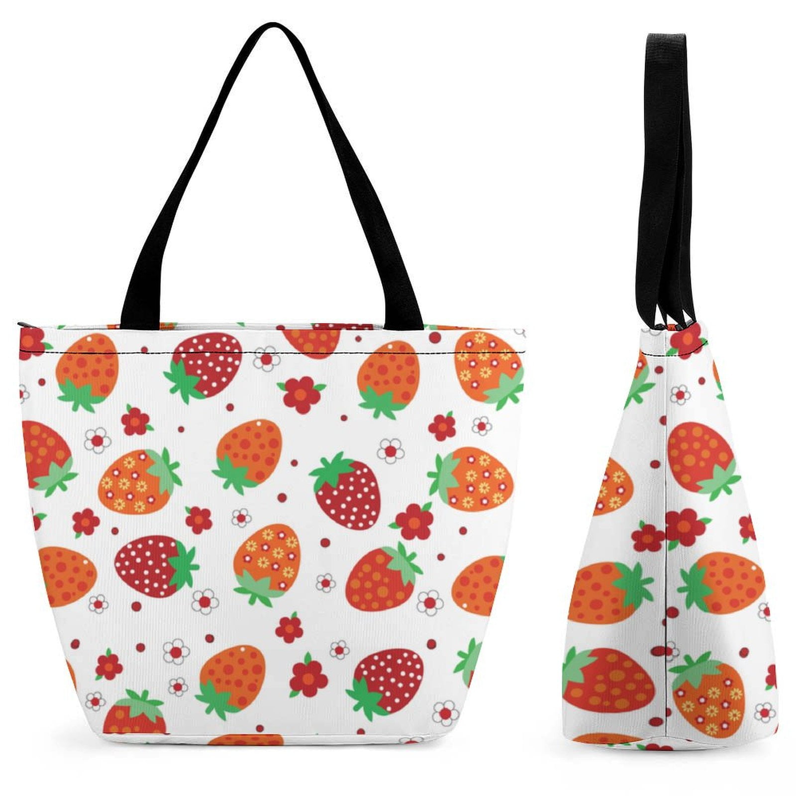 Myst Design Strawberry Orange Patterns Stock Oxford Cloth Tote Bag ...