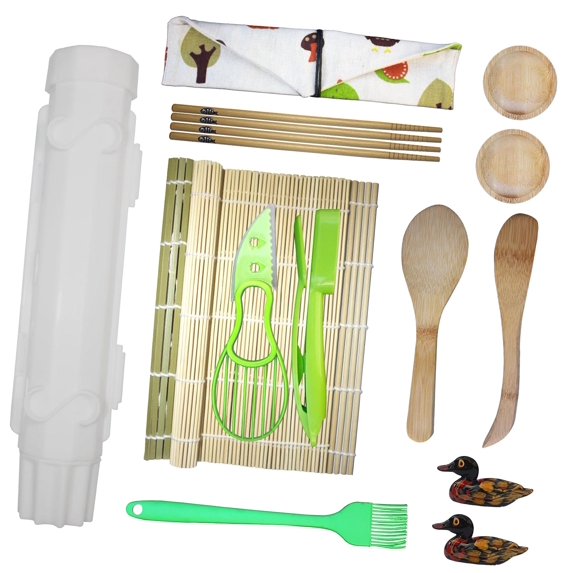 Myst Design Sushi Making Kit, Complete Roller Set, with Mats, Sushi ...