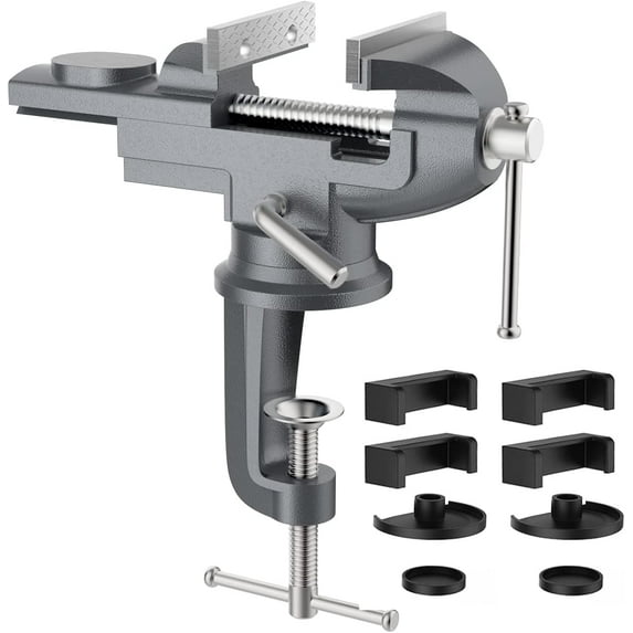 Myst Design Table Vise 3 Inch, 360° Base Vise Vise Repair Work Vise for ...
